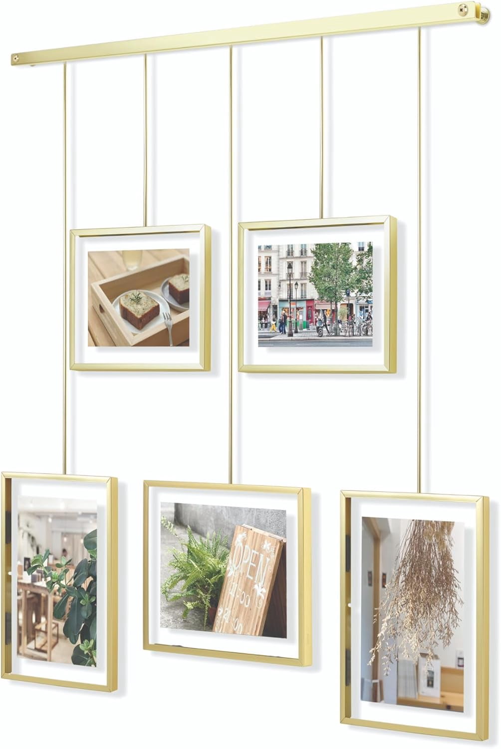 Exhibit Picture Frame Gallery Set, Adjustable Wall Collage Displays ...