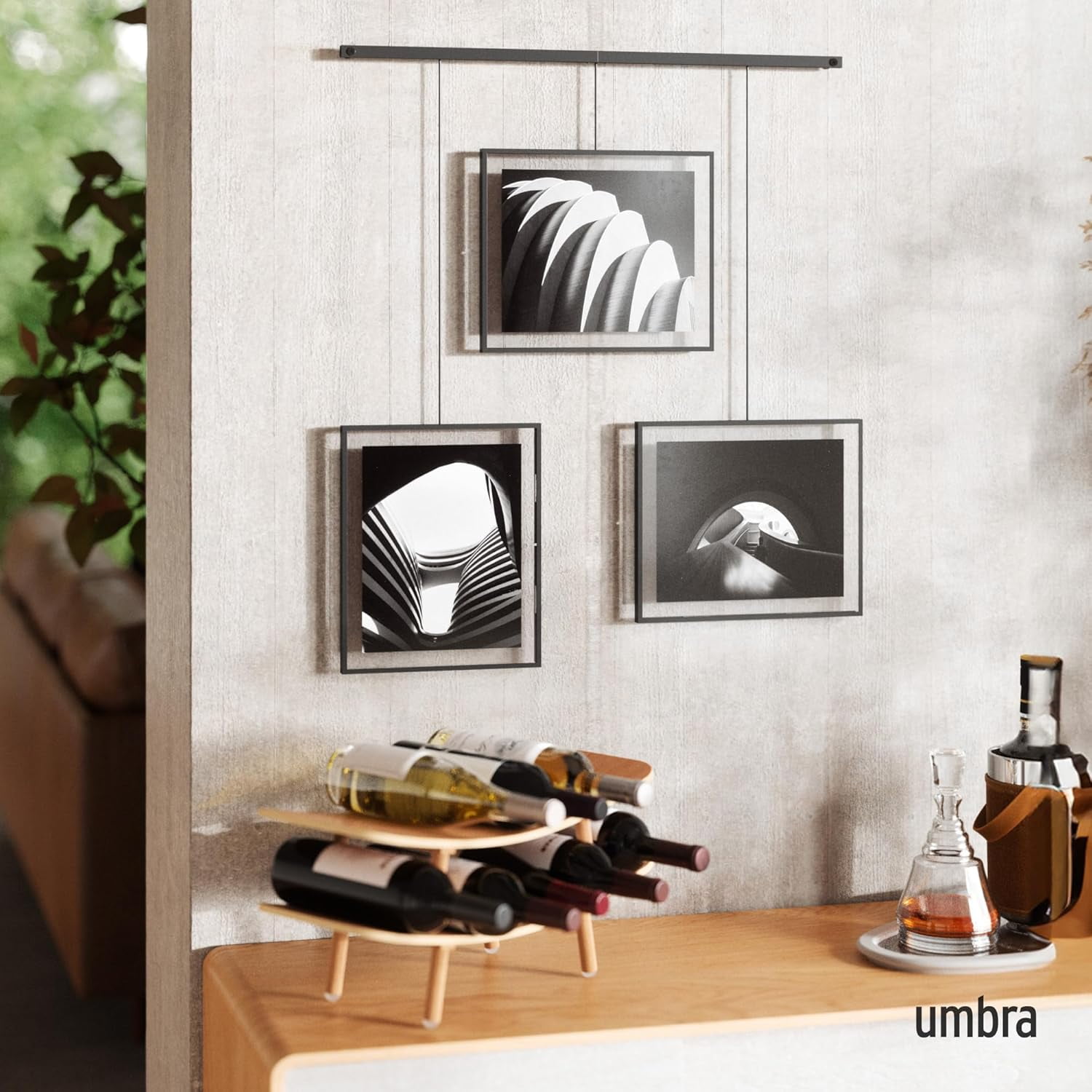 Exhibit Picture Frame Gallery Set, Adjustable Wall Collage Displays ...