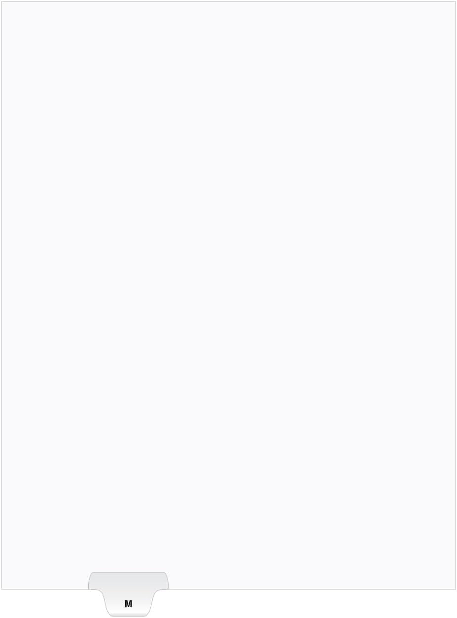 Exhibitindexes® Bottom Letter Tabs (no exhibit) Pack of 25 | Made in ...