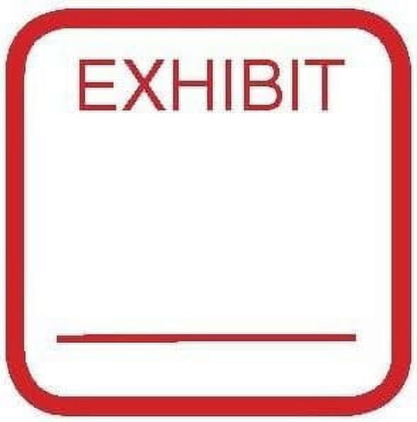 Exhibitindexes® Exhibit Stamp - Walmart.com