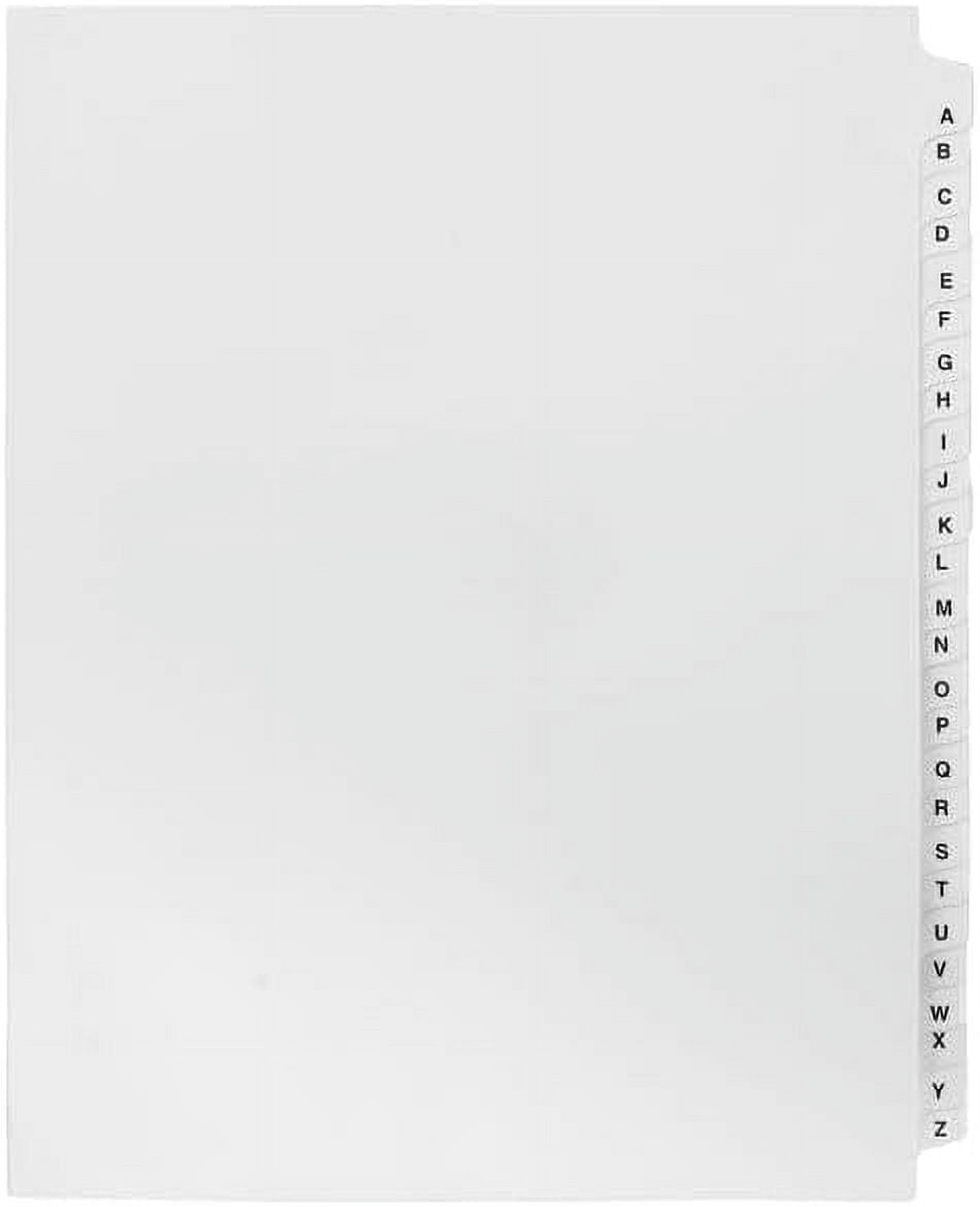 Exhibitindexes® Exhibit Tabs A-Z Side Collated Sets Letter Size ...