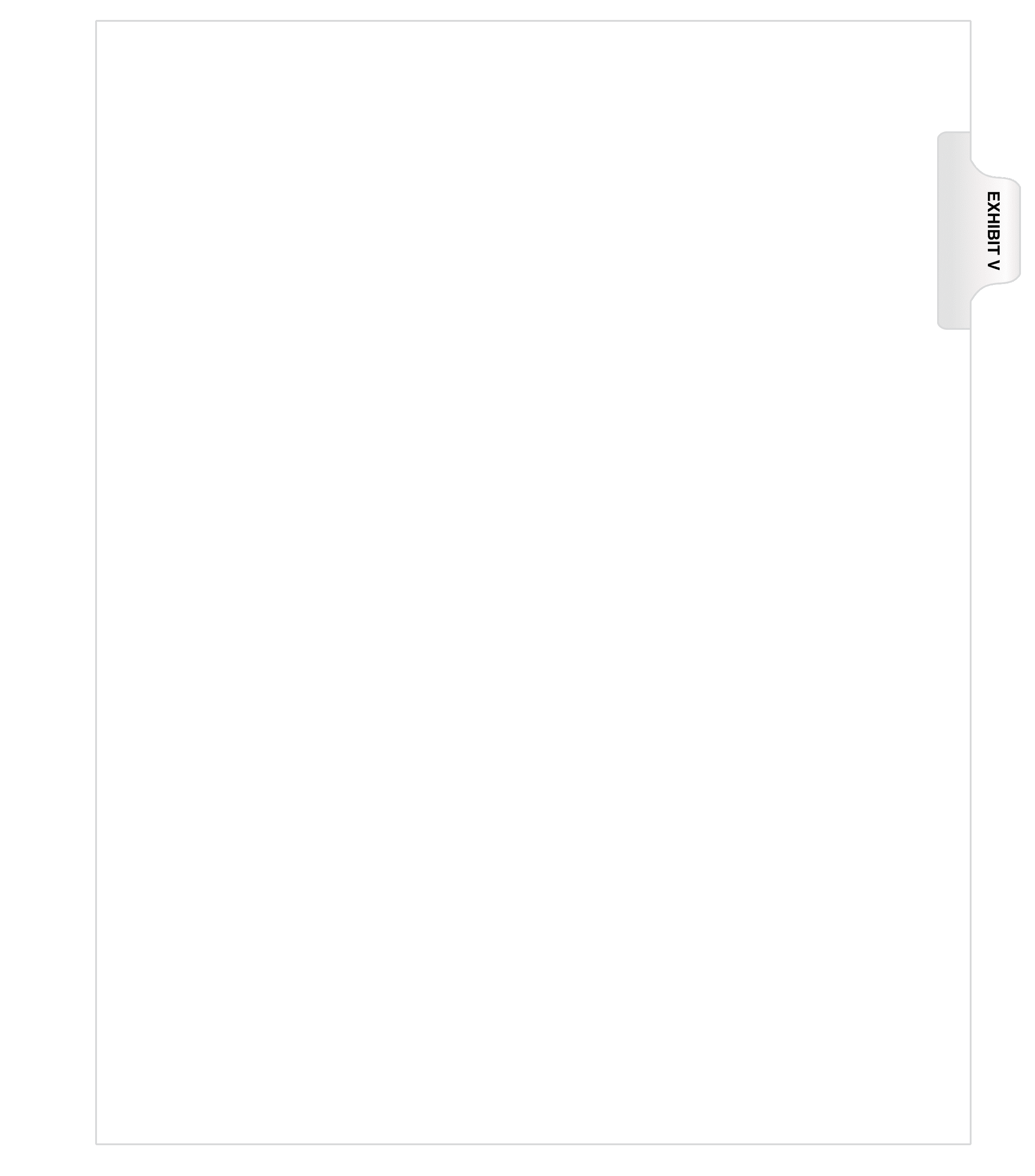 Exhibitindexes® Side Exhibit Tabs Letter Size AVE Style Bold Font ...