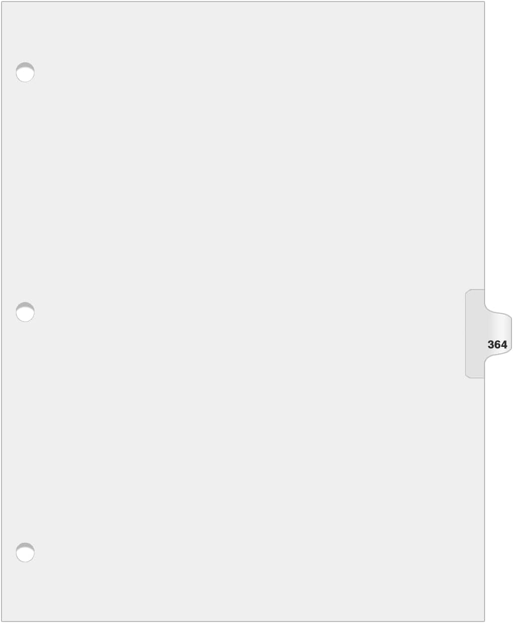 Exhibitindexes® Side Number Tabs - 3 Hole Punched for Standard Ring ...