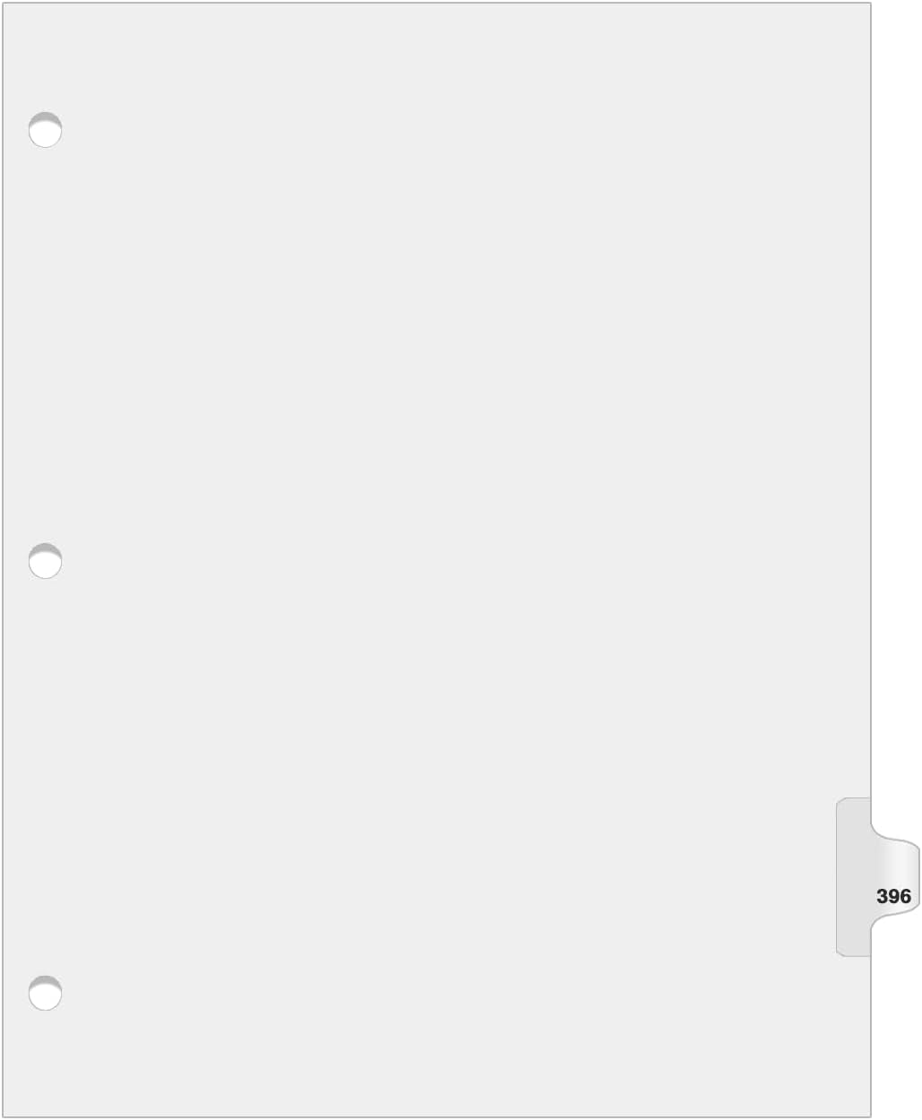 Exhibitindexes® Side Number Tabs - 3 Hole Punched for Standard Ring ...