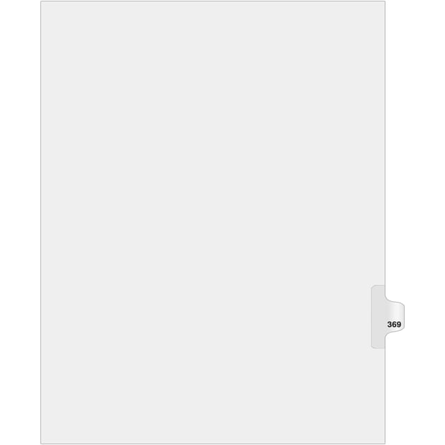 Exhibitindexes® Side Number Tabs - AVE Style Bold Font - Pack of 25 ...