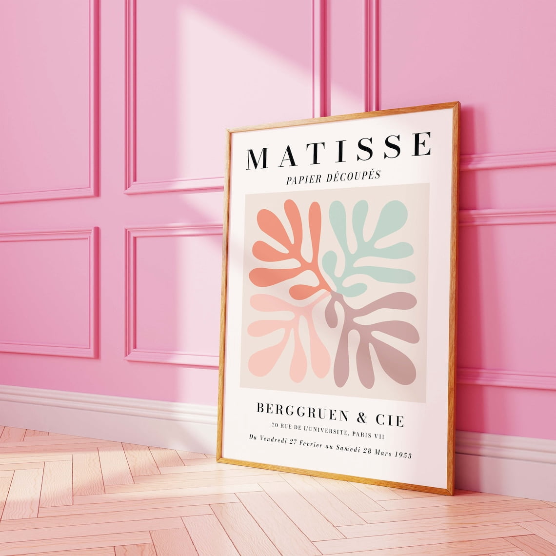 Exhibition Design3 Poster Paper Cut Outs French Abstract Art Wall Cute ...