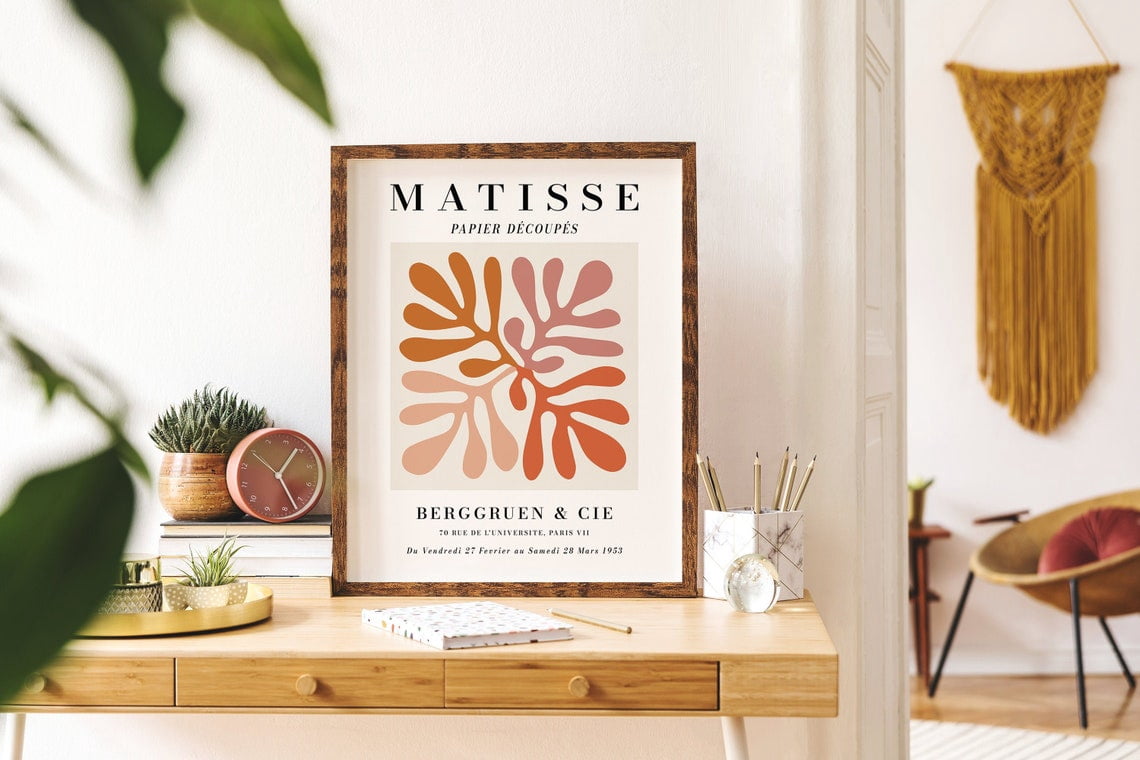 Exhibition Design6 Poster Paper Cut Outs French Abstract Art Wall Cute ...