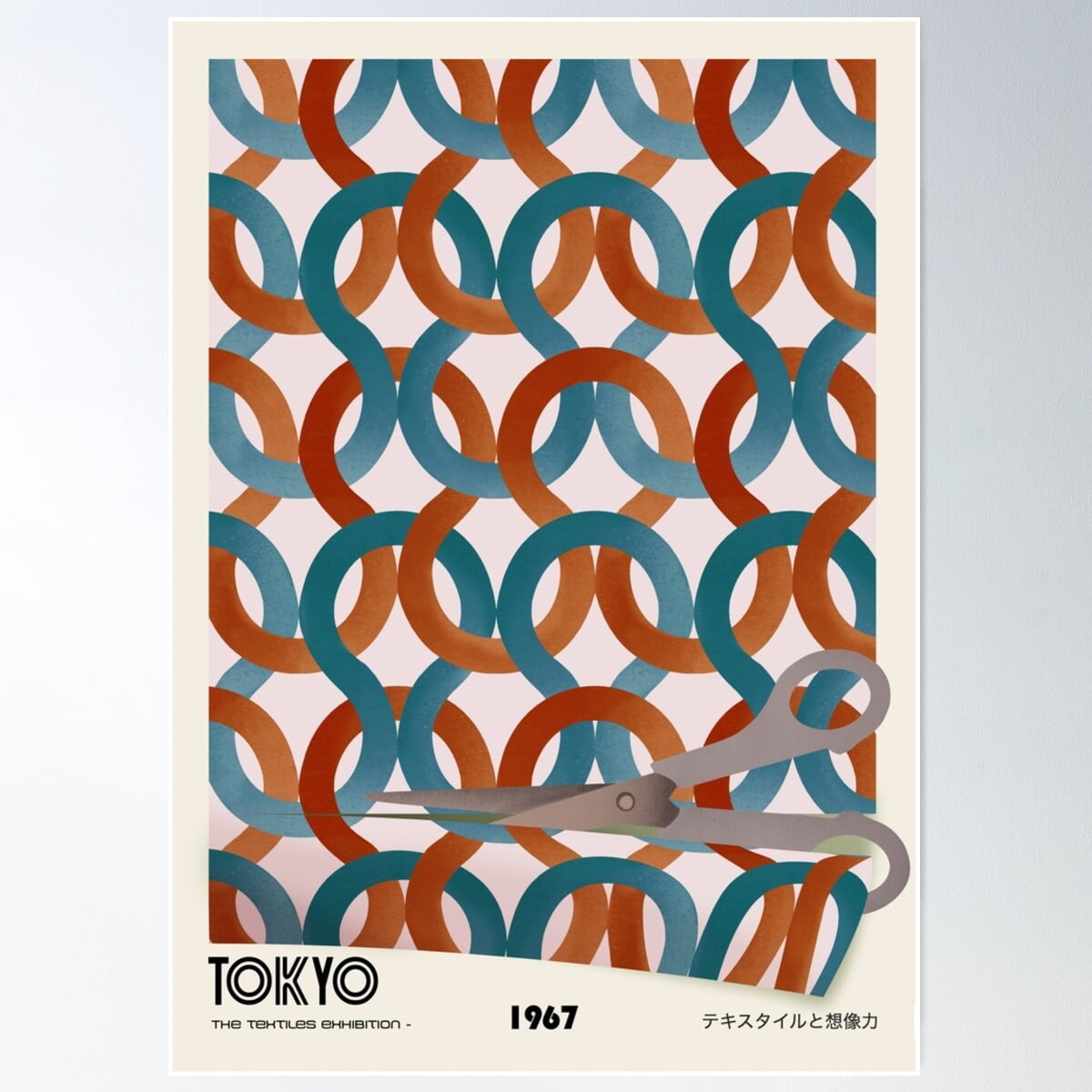 Exhibition Poster - Tokyo, The Textiles Exhibition Poster Wall Art ...
