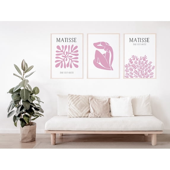 Exhibition Wall Art Cut Outs High Quality Decor Set 3 Stretched Canvas ...