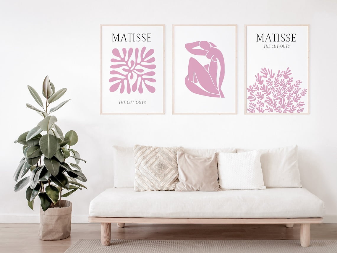 Exhibition Wall Art Cut Outs High Quality Decor Set 3 Unframed Paper ...