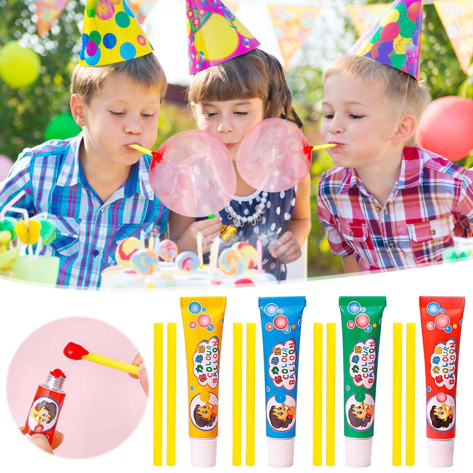 Exhoden Blow Plastic Bubble Toys,Large Bubble Balloons for Kids Outside ...
