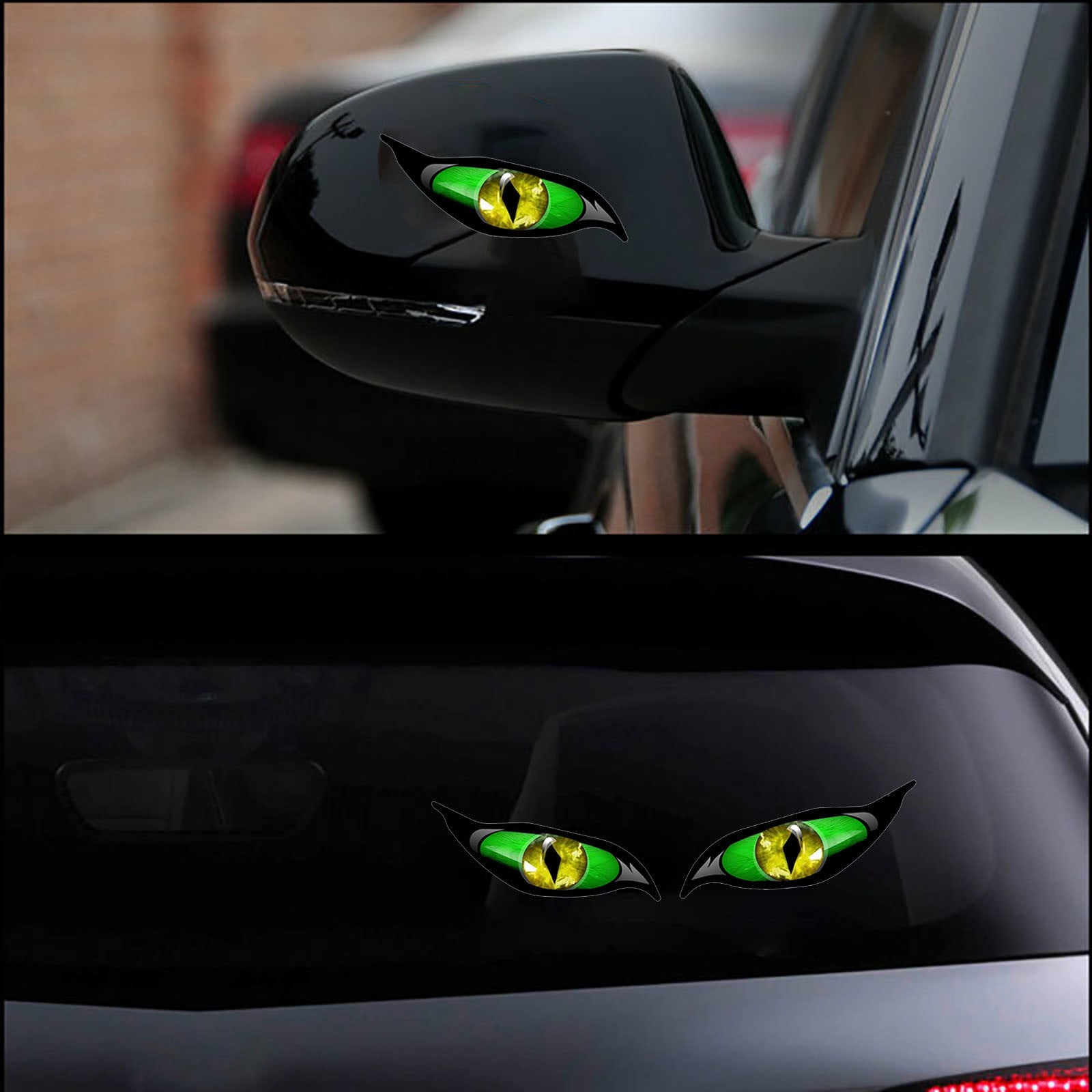 Exhoden Car Eye Sticker,cat Eye Stickers for Car,cat Eye Stickers ...