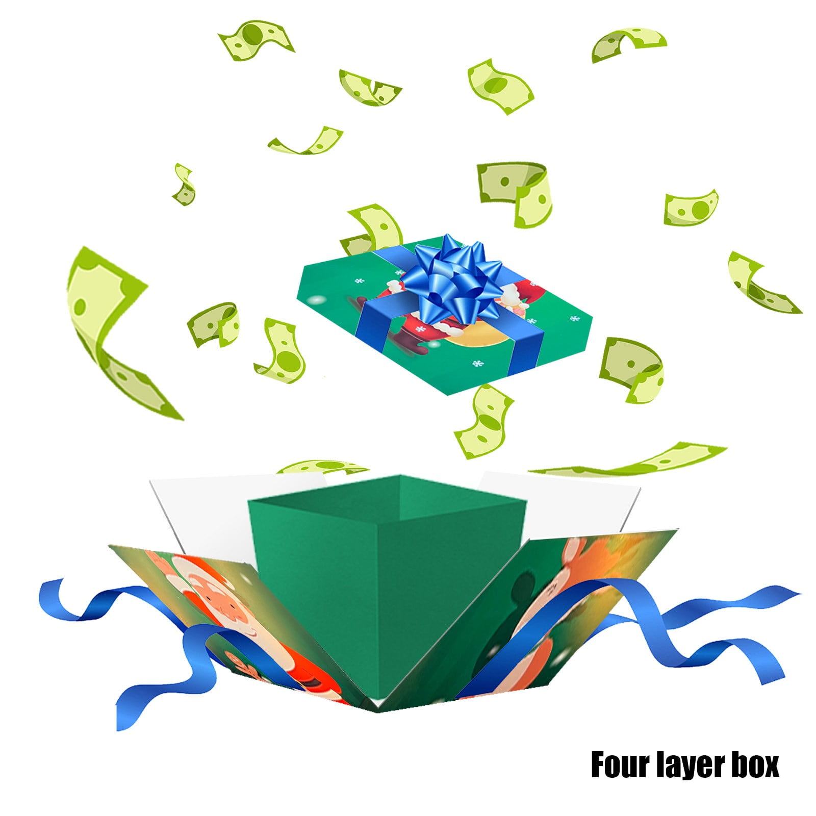 Exhoden Surprise Gift Box, 2025 Newly Merry Christmas Surprise Gift ...