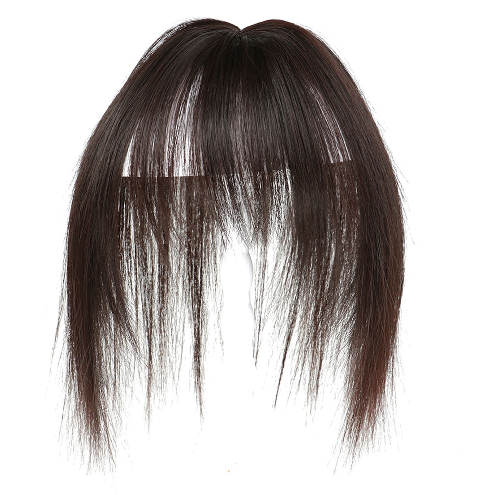 Exhoden Wigs Human Hair，Wig Bangs Women's Replacement Block Covering ...