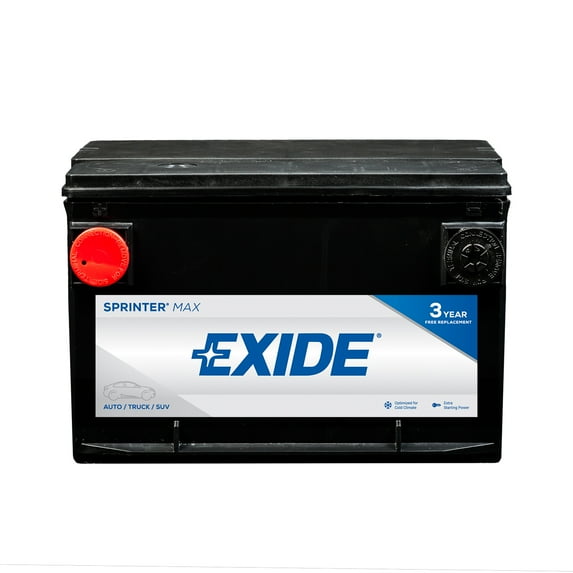Exide 12 Volt Sprinter Max Classic Battery, Sealed Lead Acid, High ...