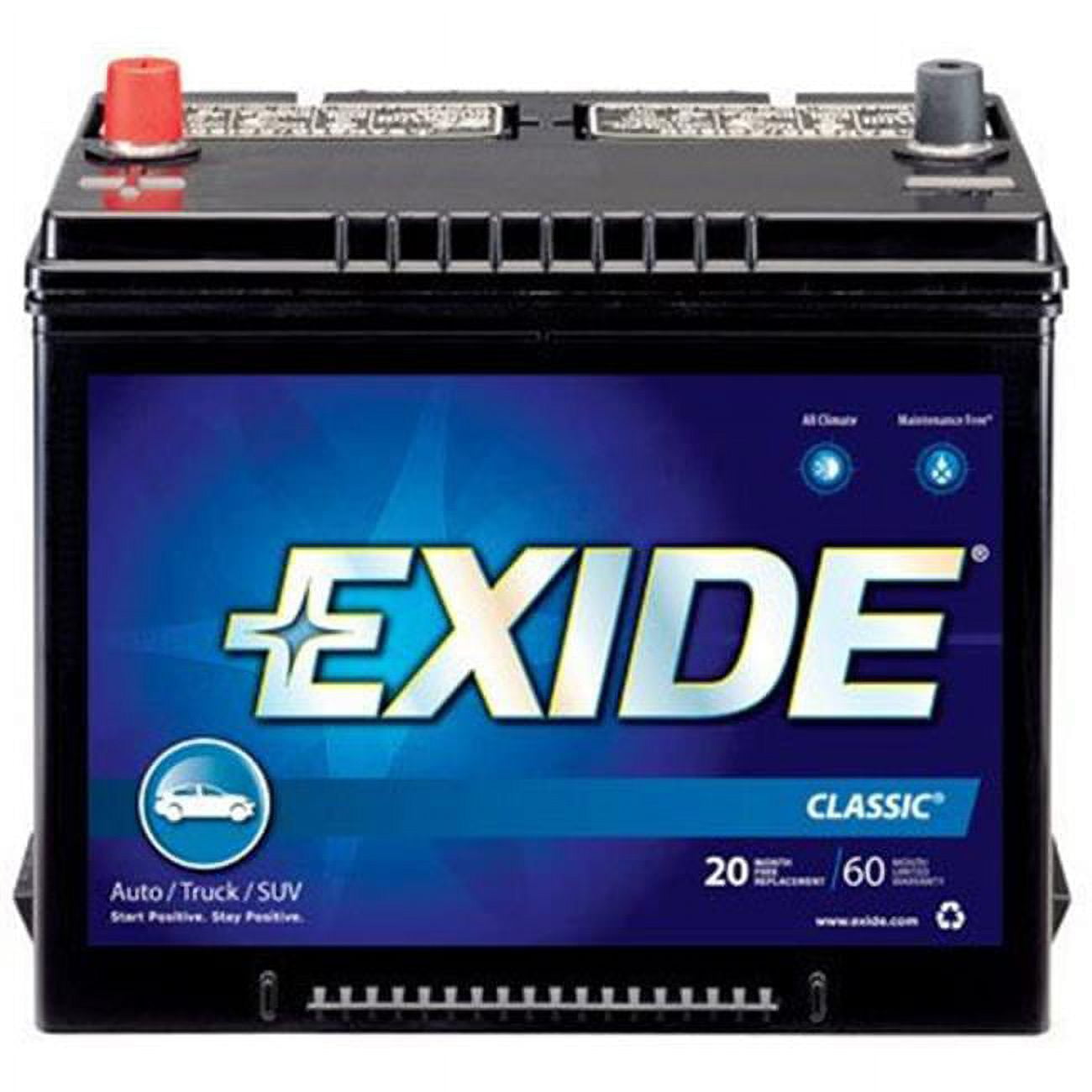 Exide S70 12V Sprinter Classic 490 CCA Enforcer Battery - Walmart.com