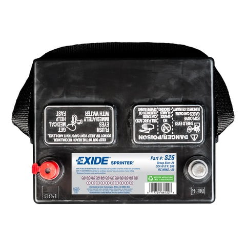 Exide Automotive Car Battery, Vehicle Sprinter Classic - Part Number ...