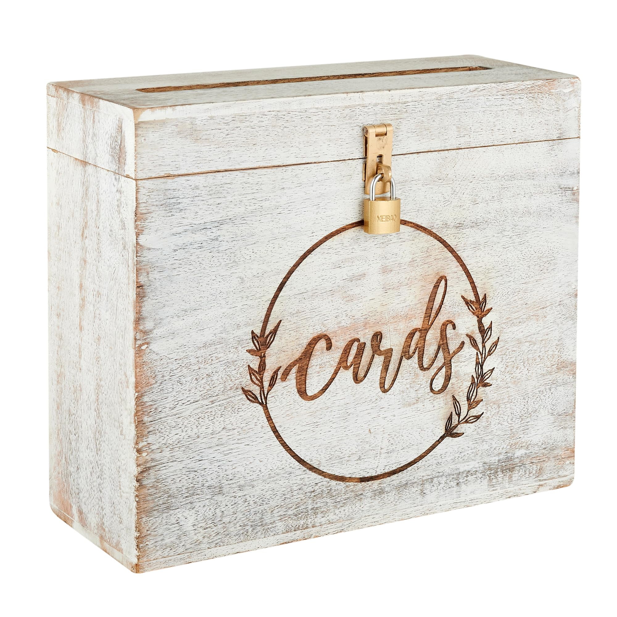 Eximious India Wedding Card Box with Card Slit and Lock 12"X10"X4.5 ...