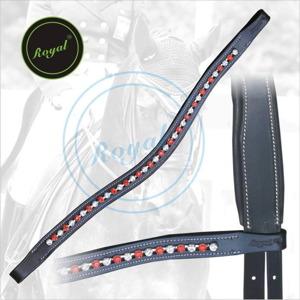 Exion Horse Browband For English Bridle | Curved Shape Padded ...