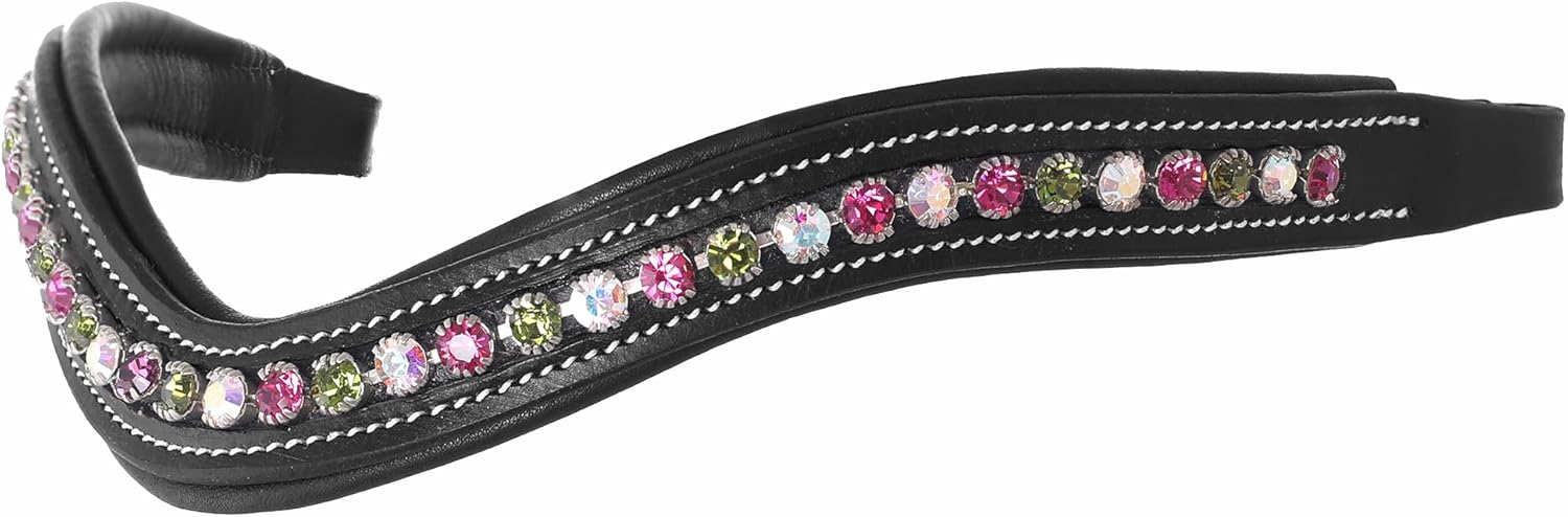 Exion Horse Browband For English Bridle | Curved Shape Padded ...