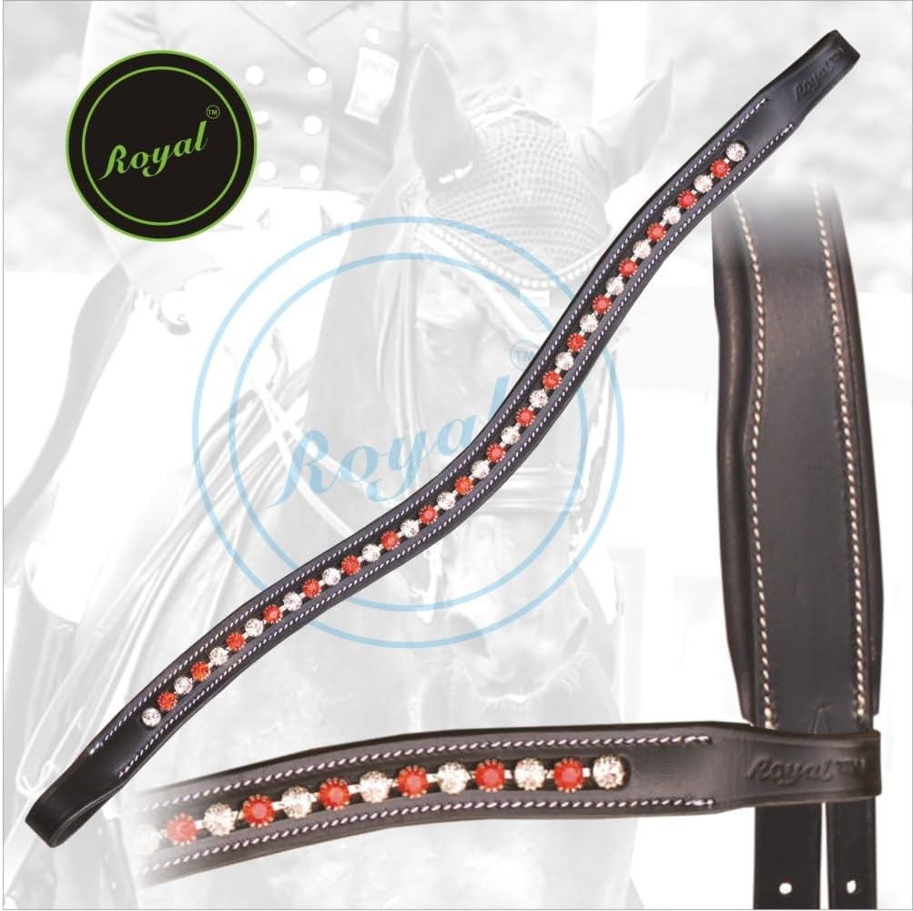 Exion Horse Browband For English Bridle | Curved Shape Padded ...