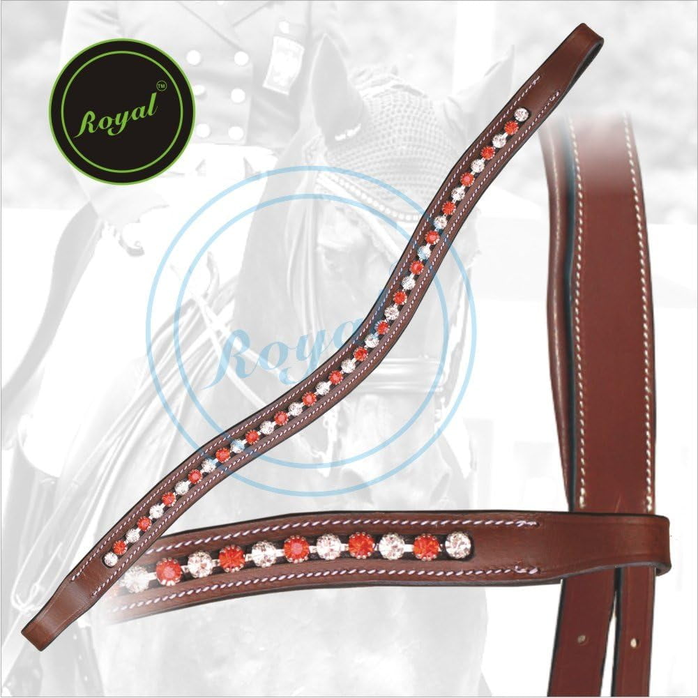 Exion Horse Browband For English Bridle | Curved Shape Padded ...