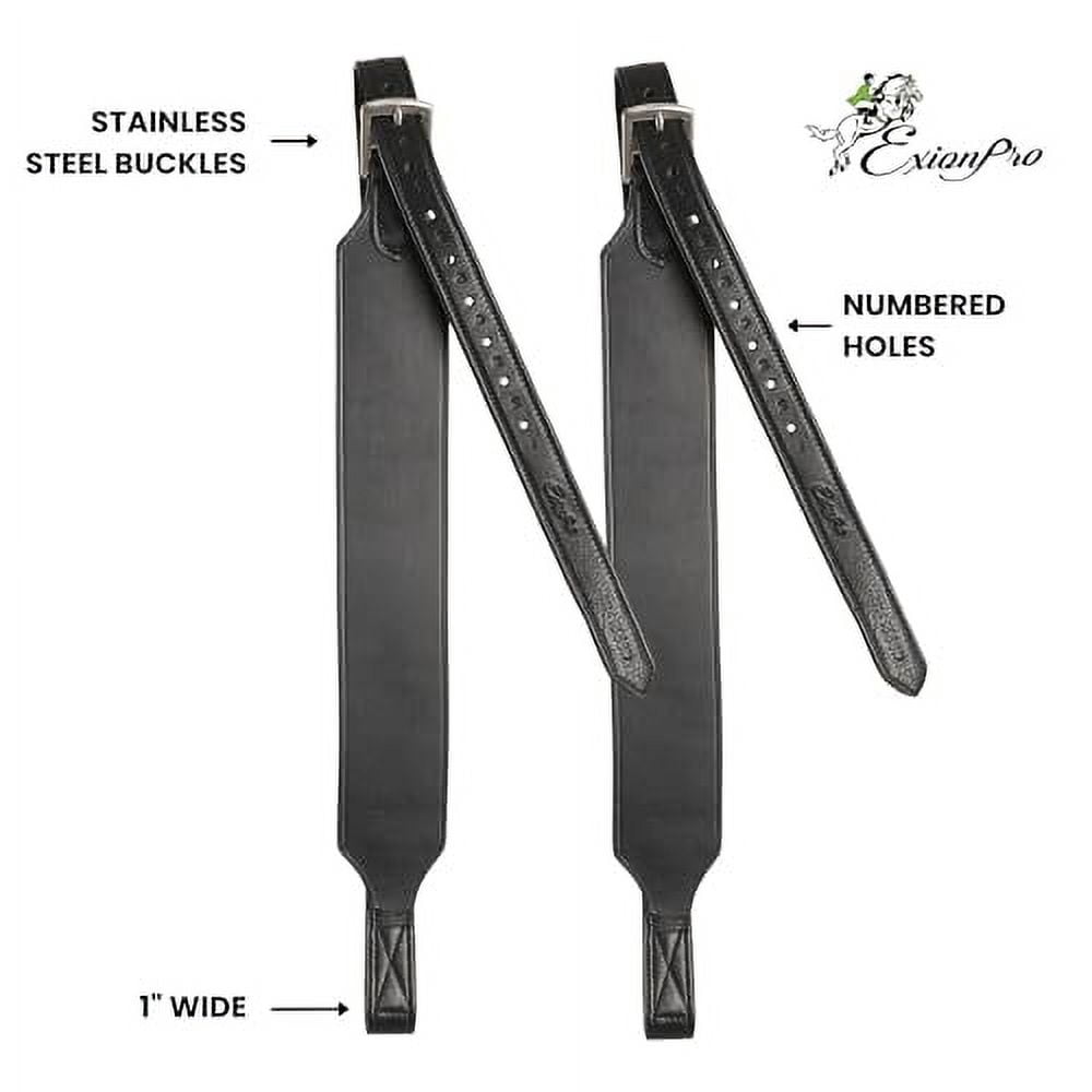 Exion Wide Stability Stirrup Leathers - Dressage Stirrup and Jumping ...