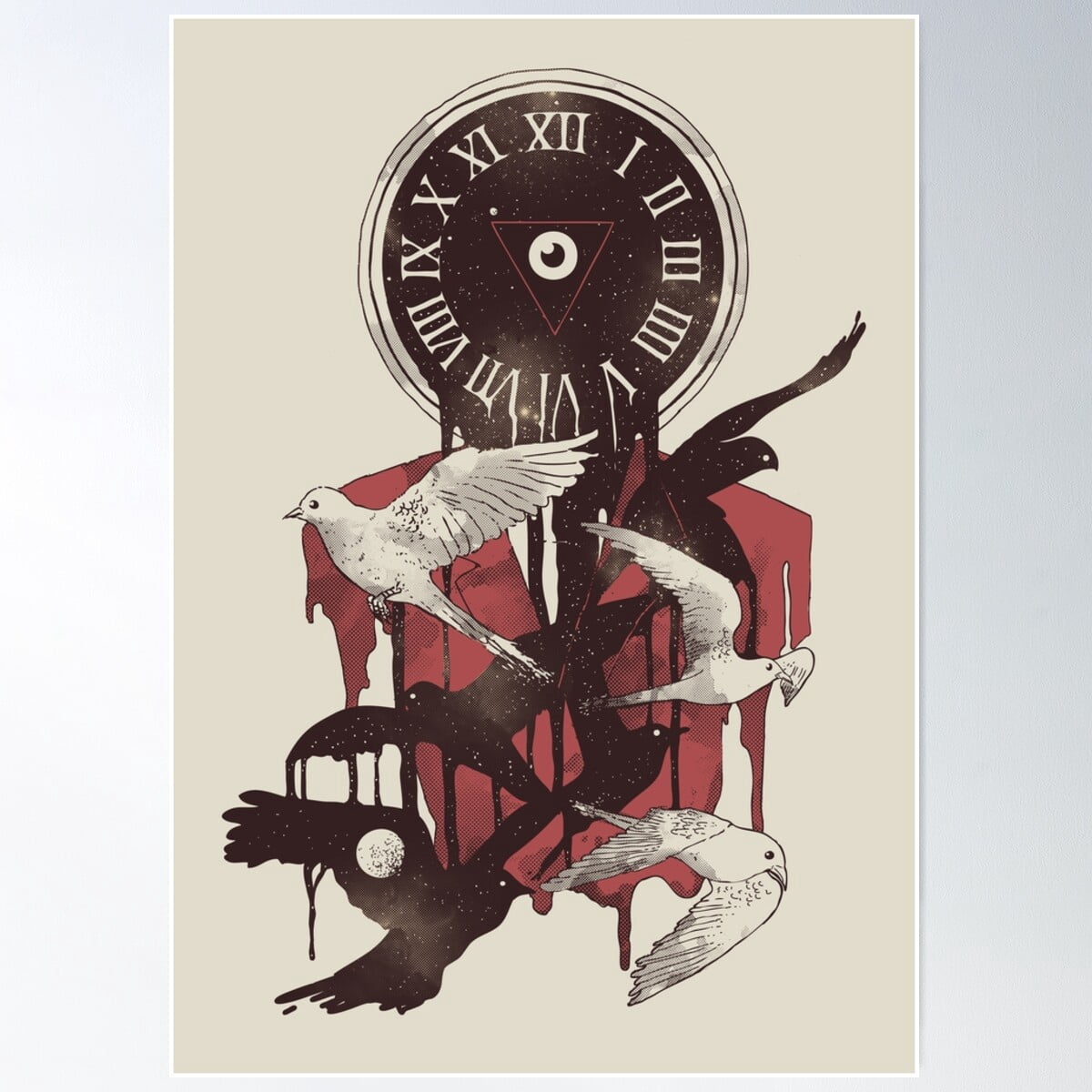 Existence In Time And Space Poster Wall Art, Modern Wall Decor For ...