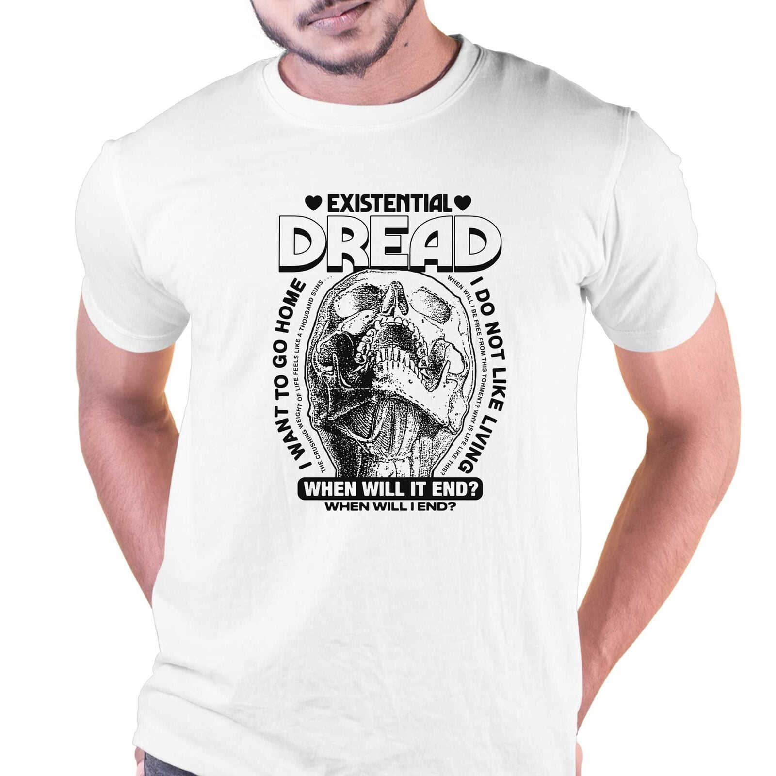 Existential Dread When Will It End Shirt - Walmart.com