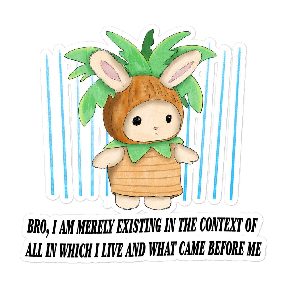 Existing in the Context Bubble-free stickers vinyl decal cute sticker ...