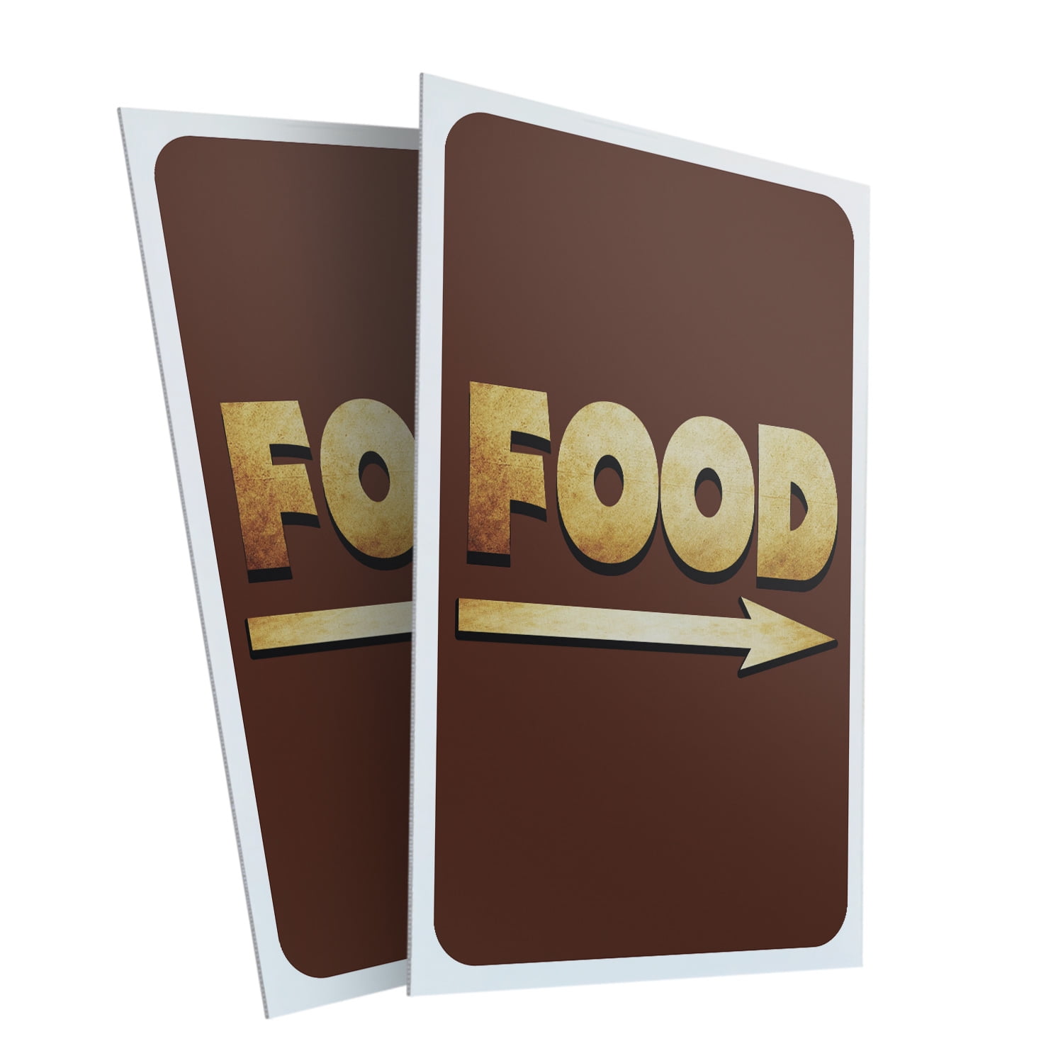 Exit (2-PACK) 24" x 36" Plastic Signs | Sign Insert 4mm Corrugated ...