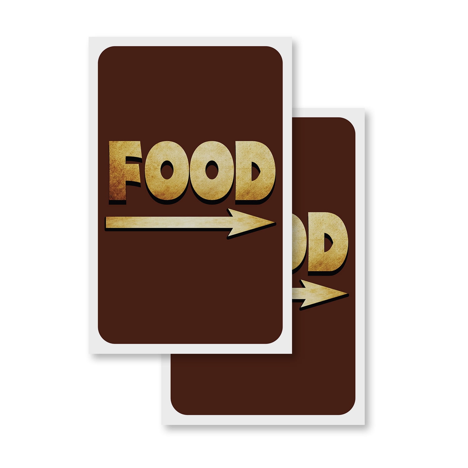 Exit (2-PACK) 24" x 36" Vinyl Decals | Sign Insert Peel & Stick Decals ...