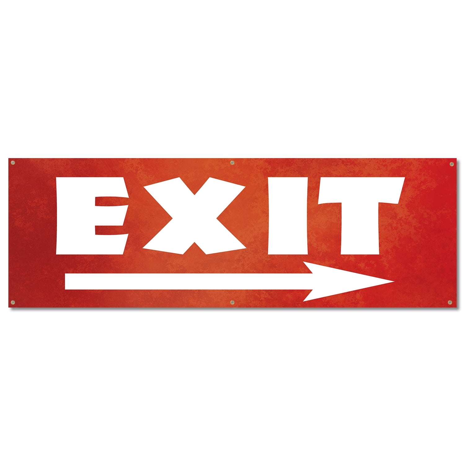 Exit | 24" X 72" Banner | Outdoor Vinyl Sign With Grommets ...