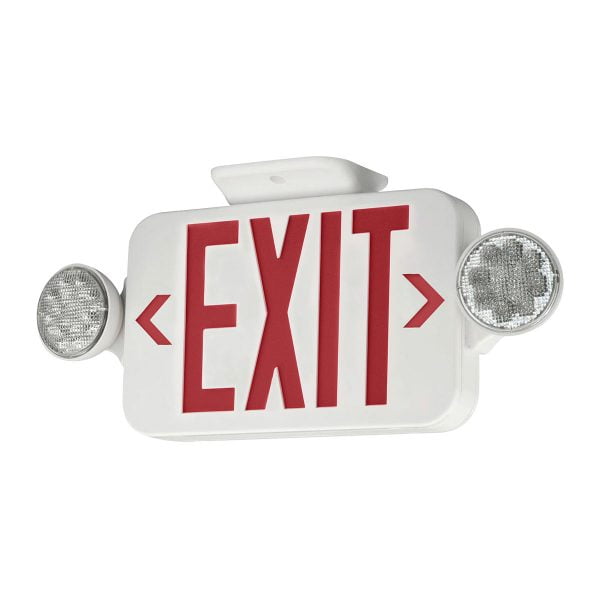 Exit & Emergency Thermoplastic LED Exit/Emergency Combo - Remote ...