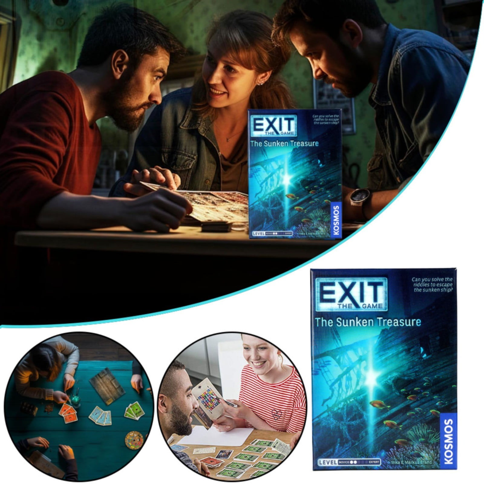 Exit the Game Escape Room in a Box Escape Room Game Exit: The Sunken ...