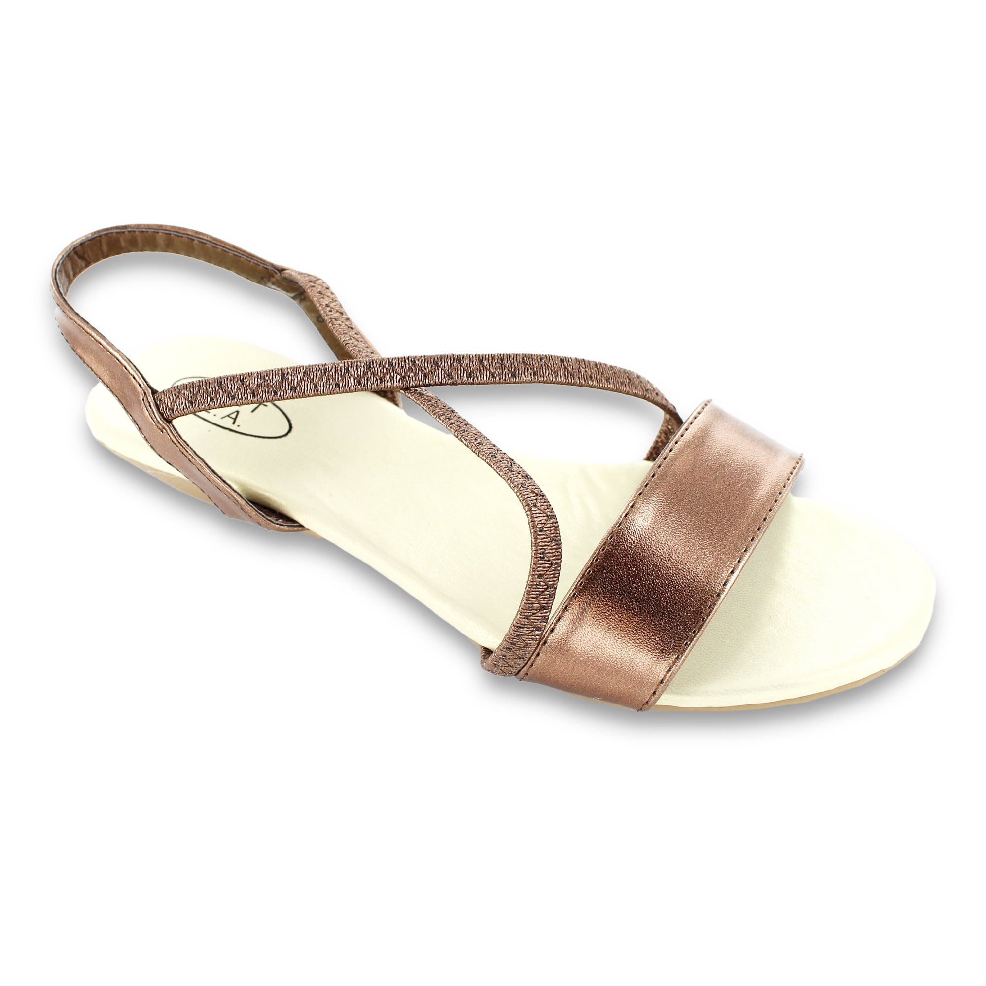 Exit LA Women's Spice Cross Strap Sandal - Walmart.com
