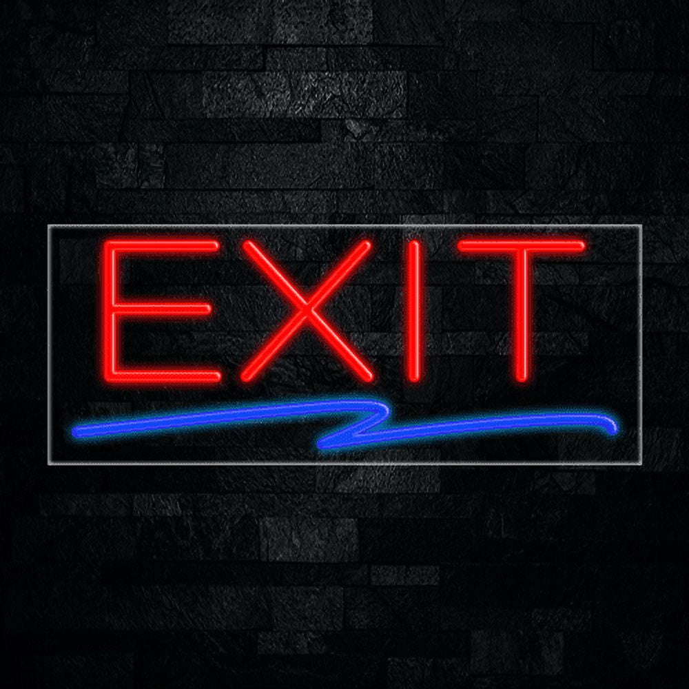 Exit-LED Neon Sign 30"L x 12"H #30236 - Walmart.com