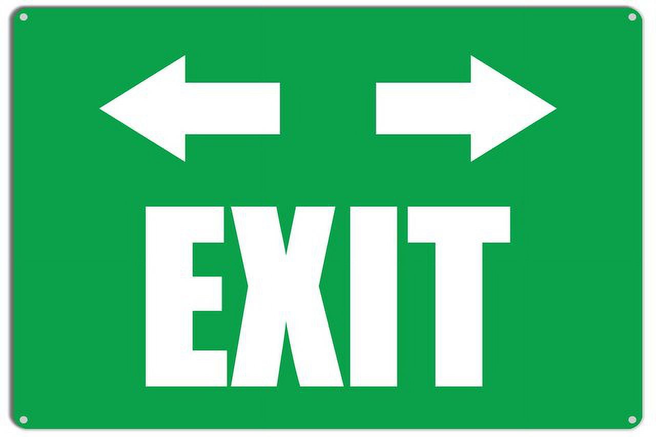 Exit Left Right Arrow Sign Caution Safety Aluminum Warning Signs