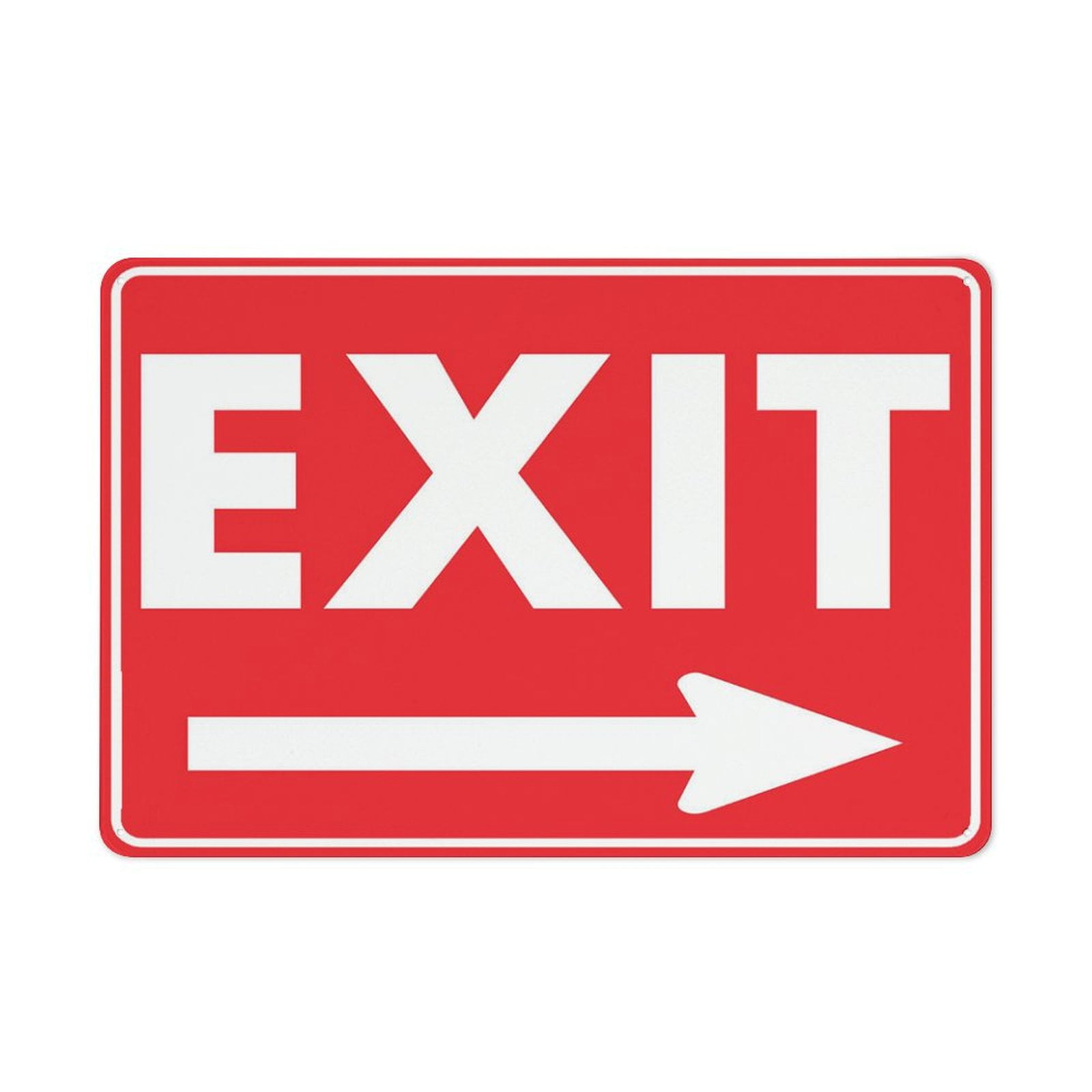 Exit Red (Right Arrow) Sign For House 12" X 8" Yard Sign, Premium ...