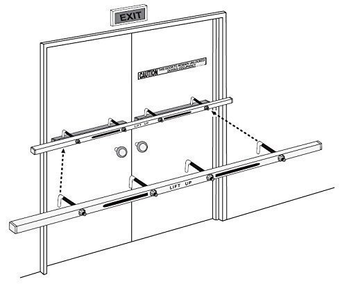 Exit Security Inc Exit Security Hook-On 72 Outswinging Door Bar ...