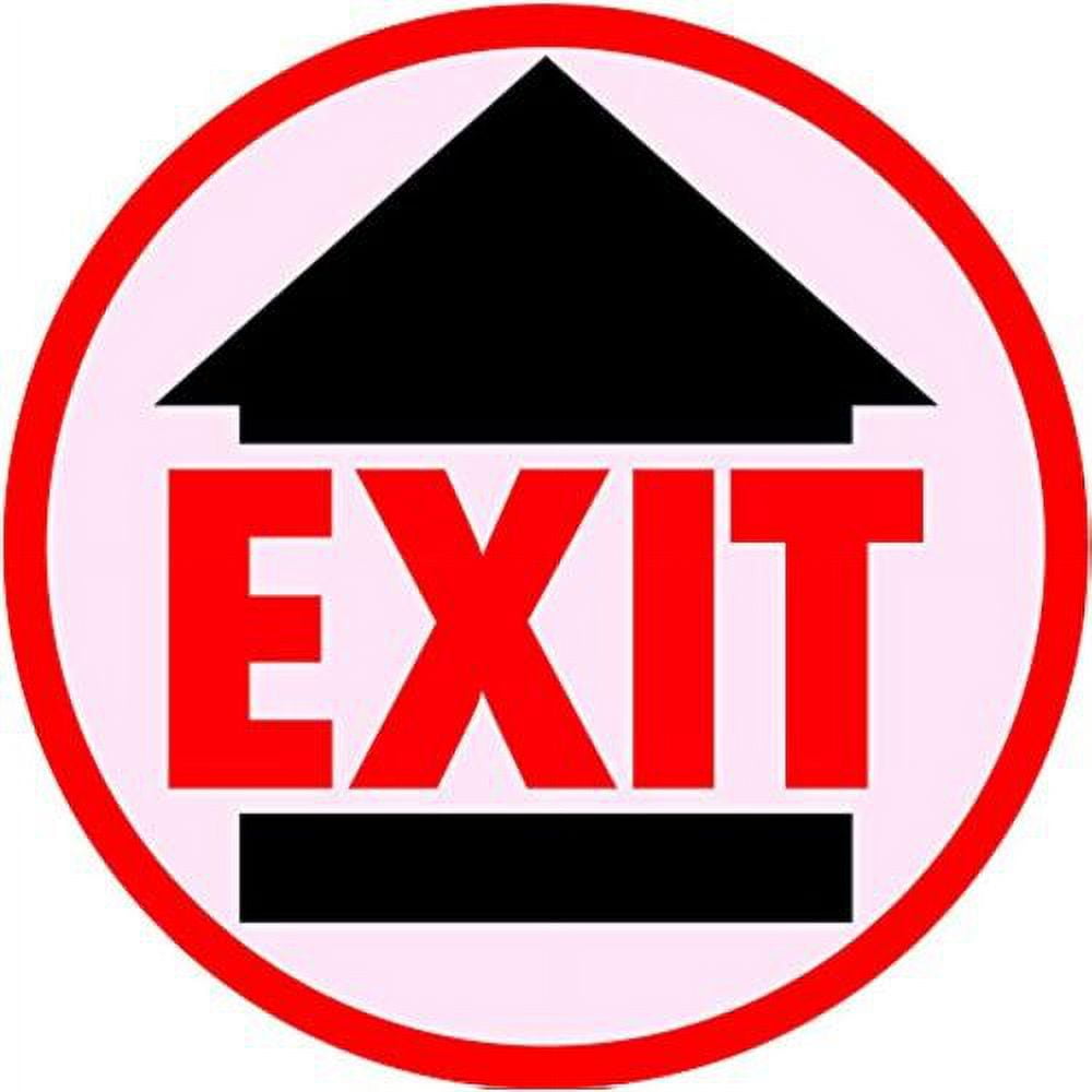 Exit Sign 10Pack 7.5" Round Social distancing Sign Social distancing ...