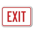 Exit Sign 12" x 18" Heavy Gauge Aluminum Signs - Walmart.com