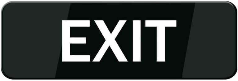 Exit Sign Acrylic Informative With Symbols Great For Home Office ...