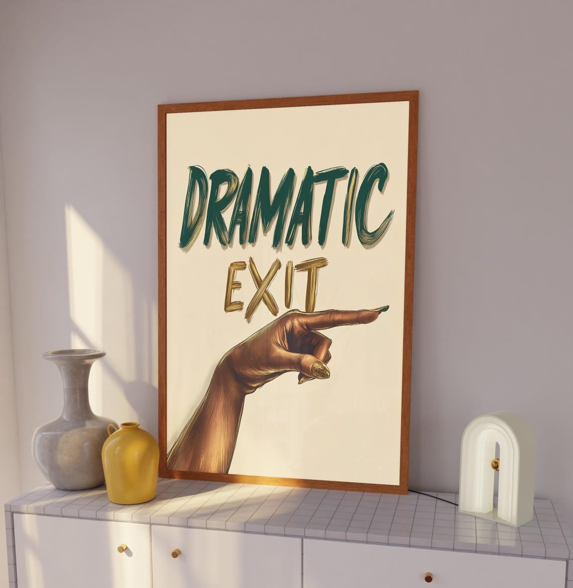 Exit Sign Art, Dramatic Exit Print, Broadway Poster, Girly Wall Art ...