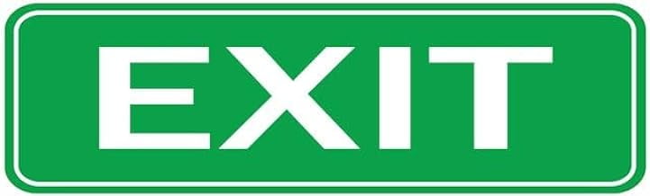 Exit Sign For House Door, Plastic Self-Adhesive Signs For Business ...
