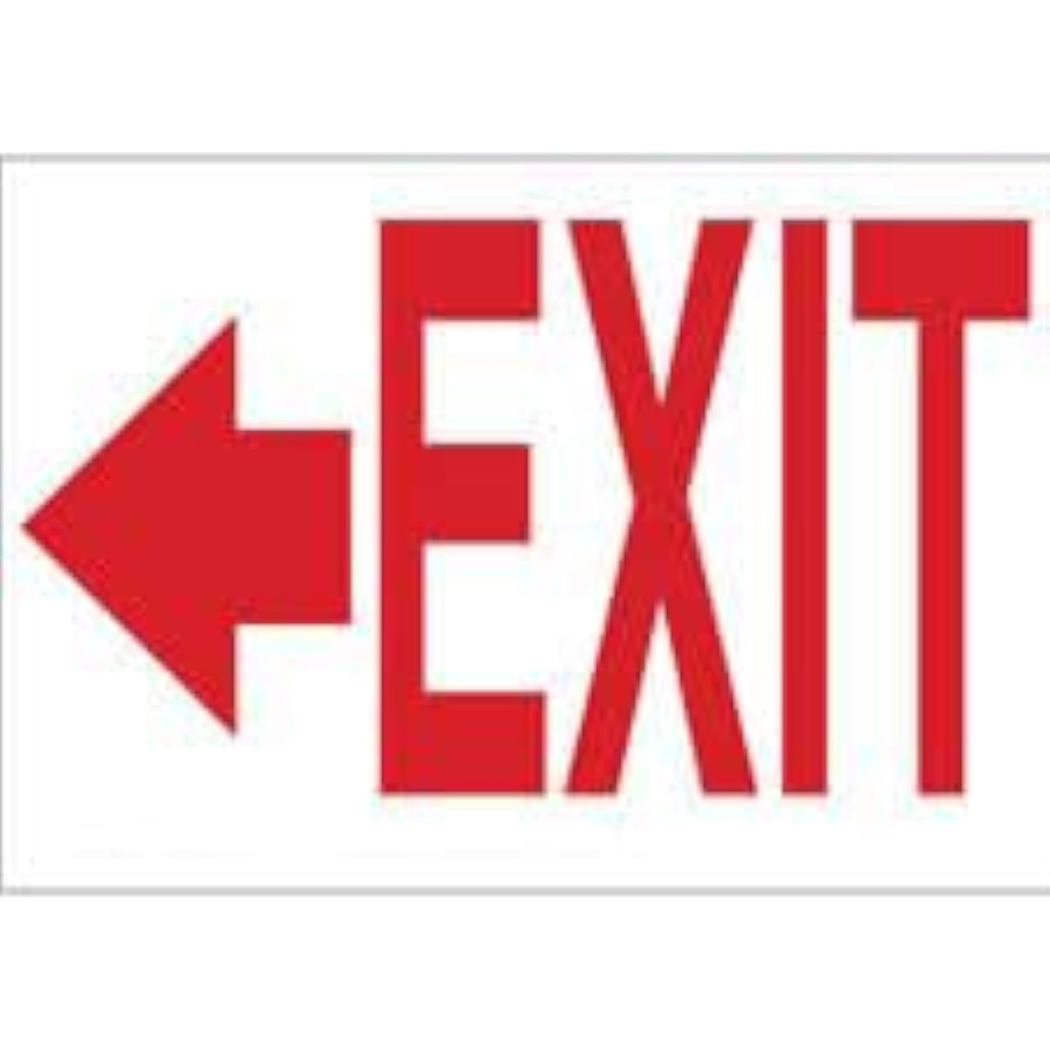 Exit Sign - Security and Admittance Sign - Exit Sign, No.6484 Safety ...