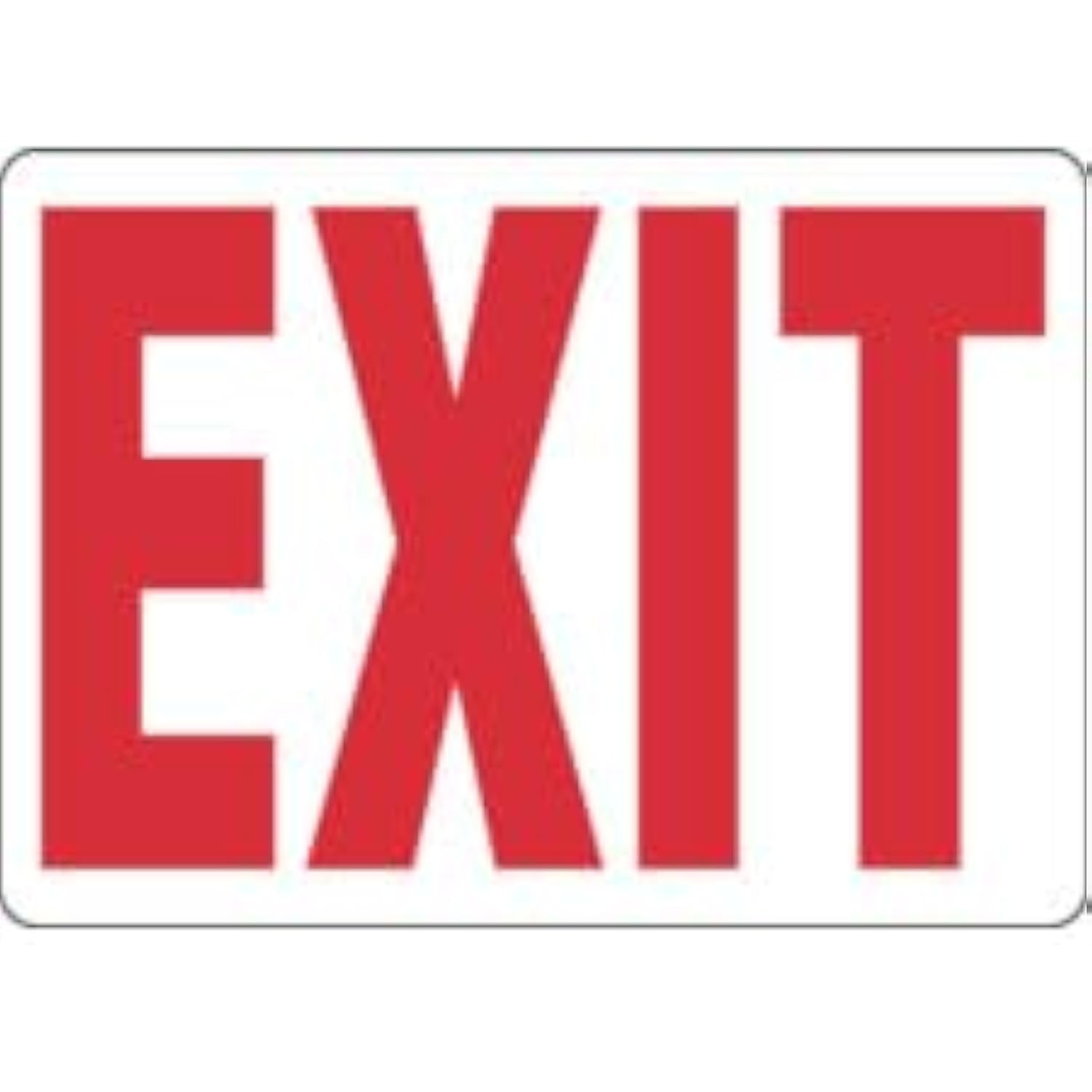 Exit Sign - Security and Admittance Sign - Exit Sign, No.6748 Safety ...