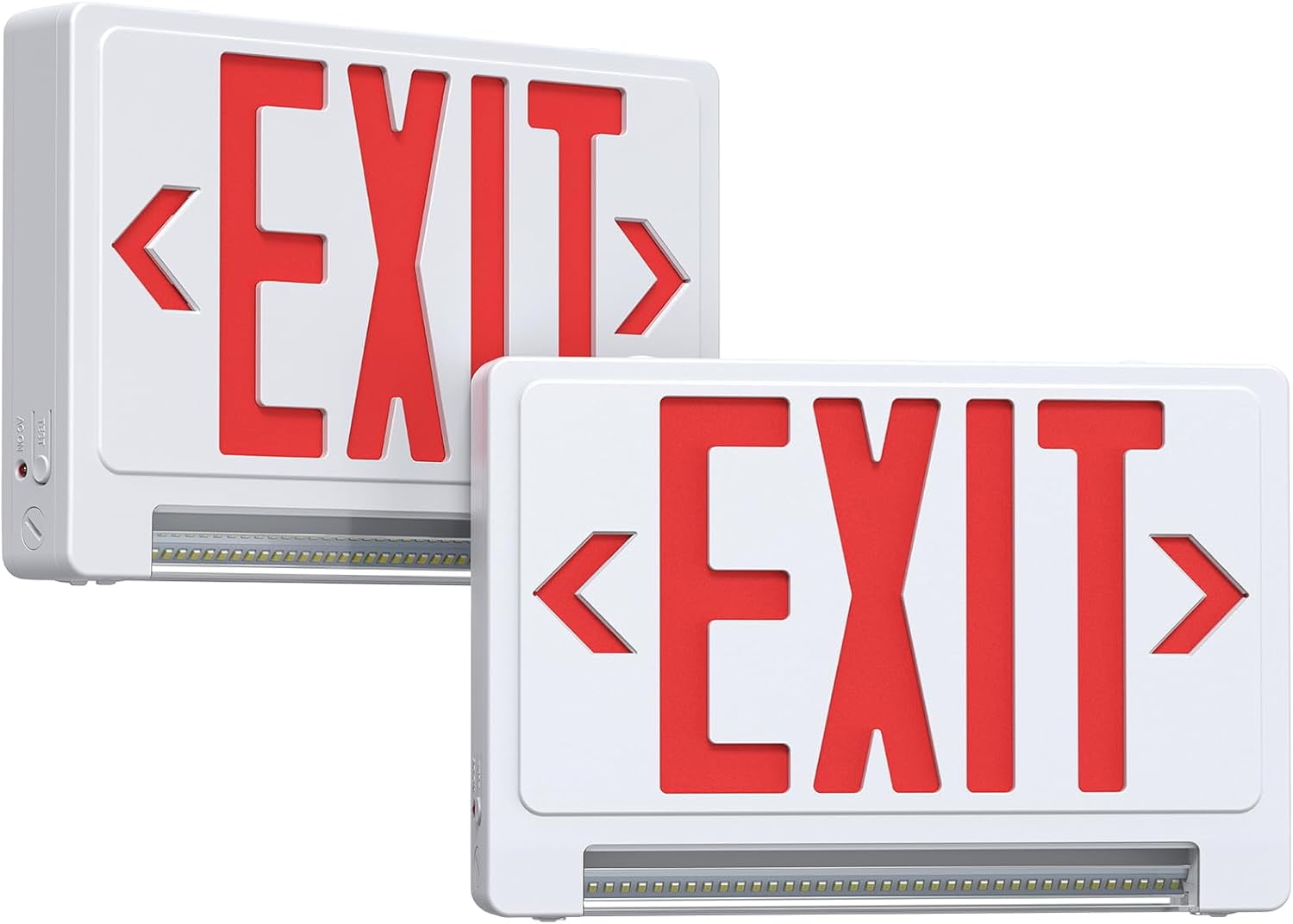 Exit Signs with Emergency Lights Battery Backup, UL Listed Double-sided ...