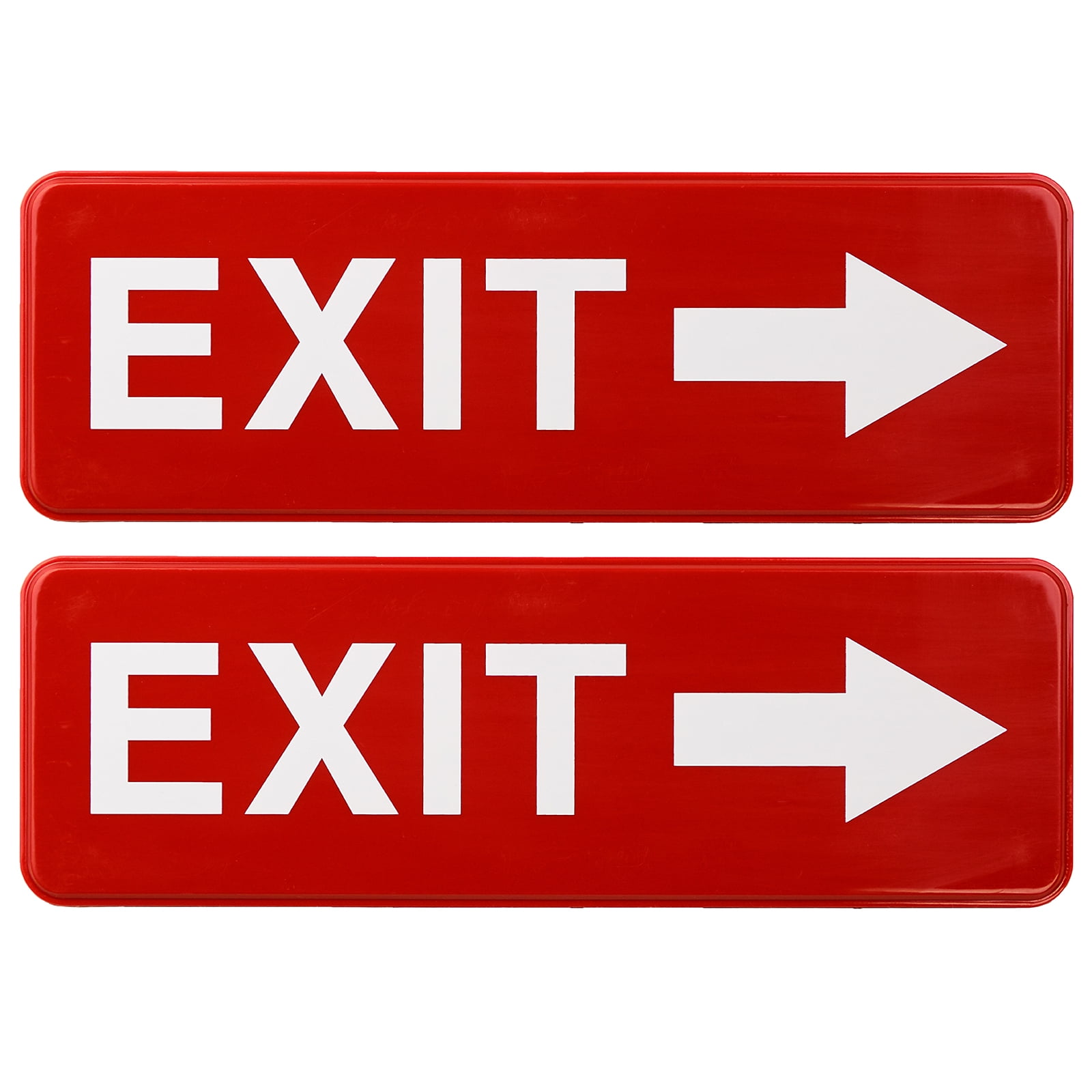 Exit Signs Right Arrow, 9x3, Pack of 2 (Red) - EGP-HD-0280 - Walmart.com