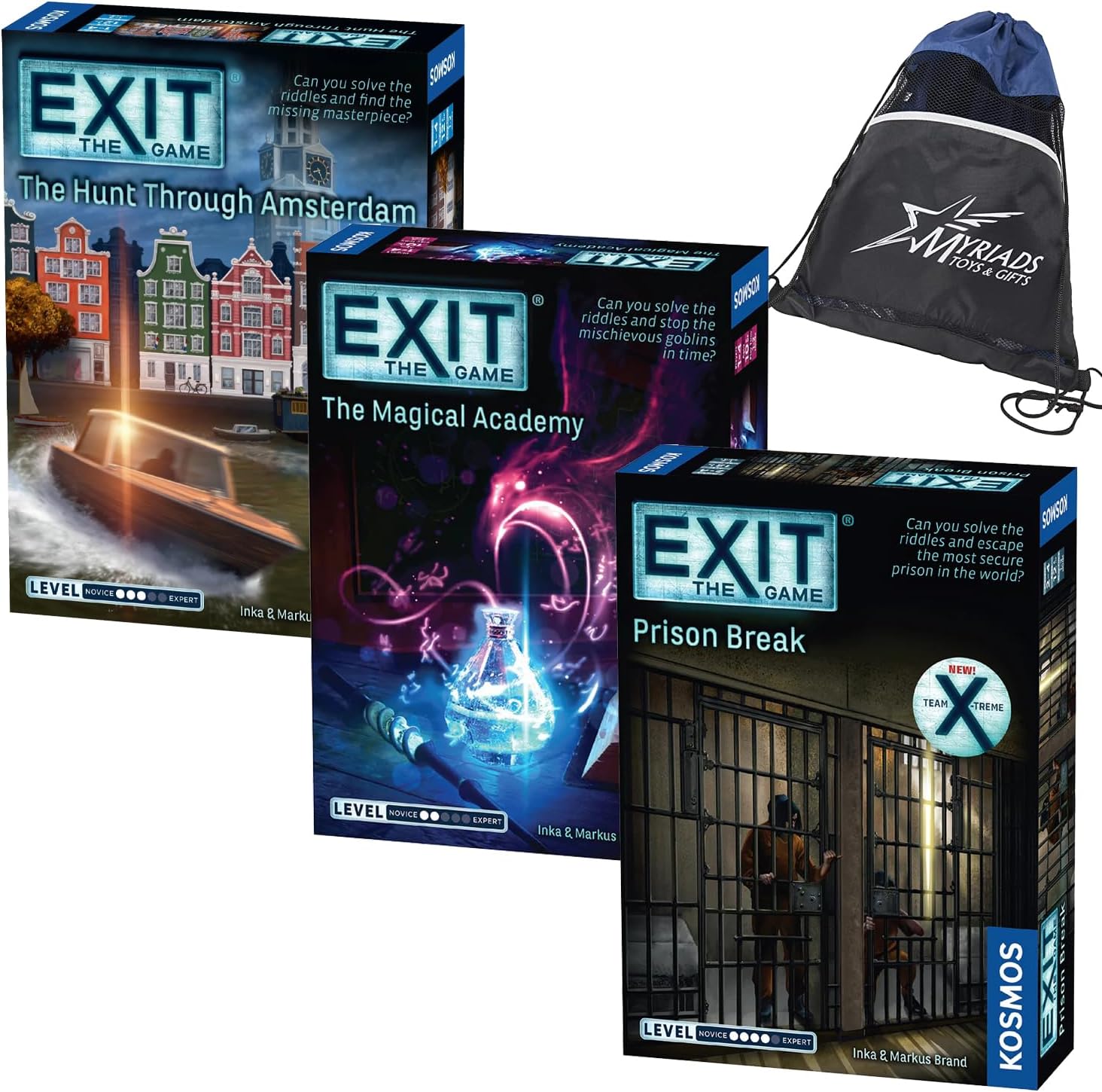 Exit: The Game Bundle - The Hunt Through Amsterdam, Prison Break, and ...
